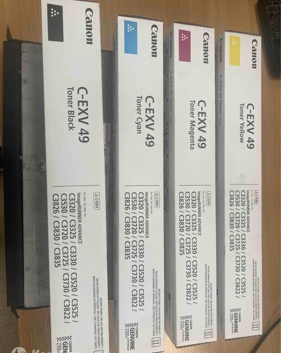 Тонер картридж canon c-exv 49 комплект - Расходные материалы Алматы на Olx